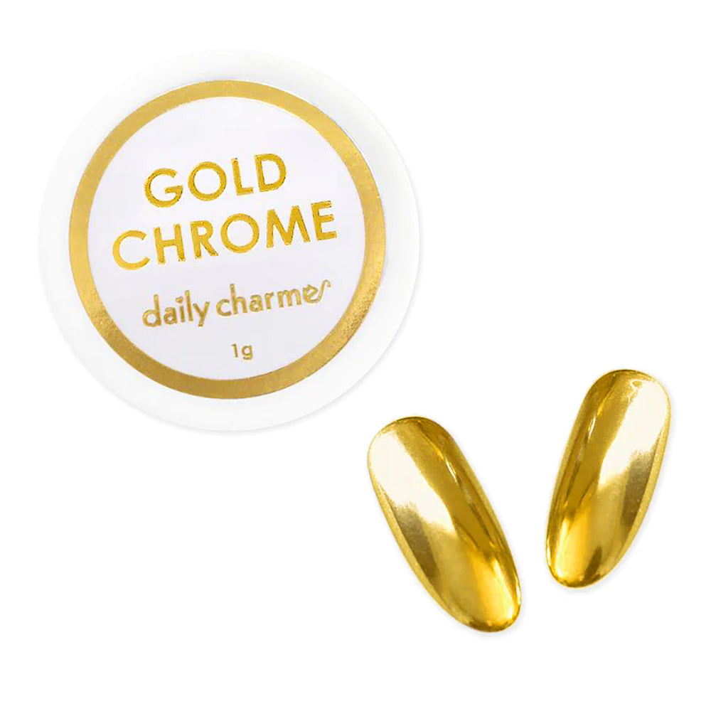 Mirror Gold Chrome Powder – The Essential Nail Supply