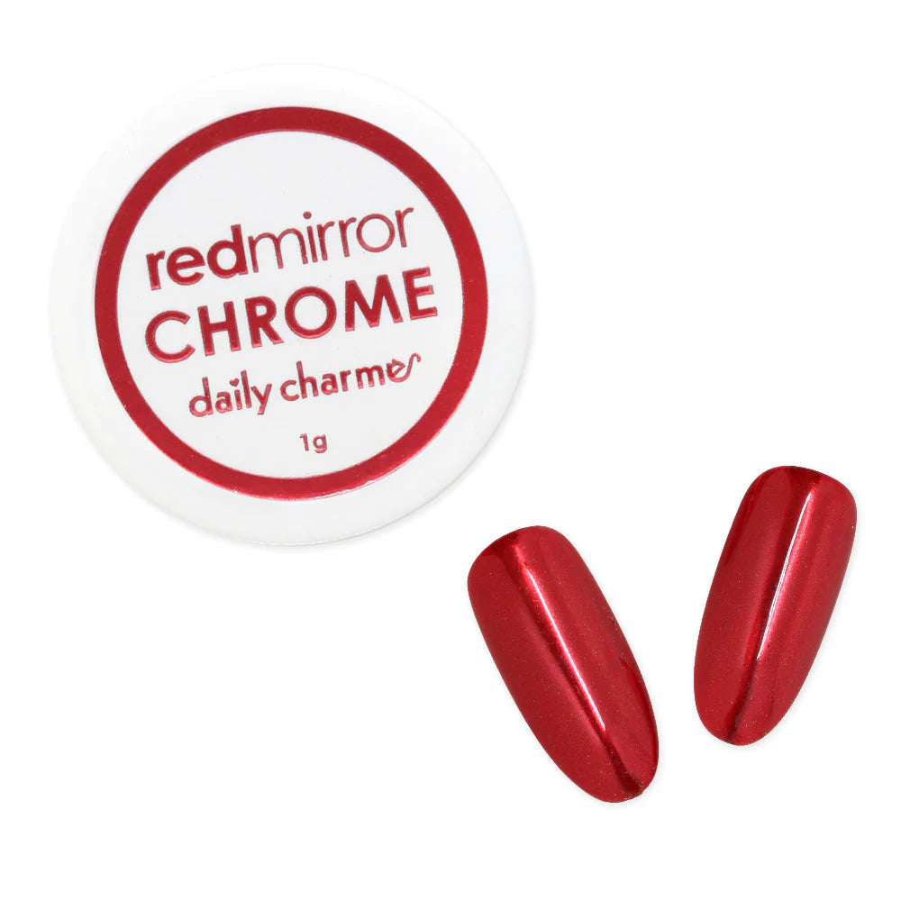 Mirror Red Chrome Powder – The Essential Nail Supply